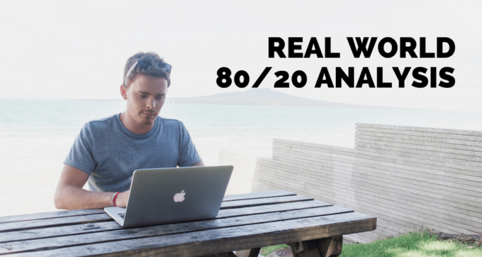 Real life 80/20 analysis on my consulting clients - Paul Minors